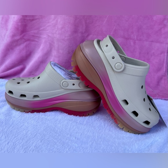 CROCS | Shoes | Heeled Pink Crocs | Poshmark